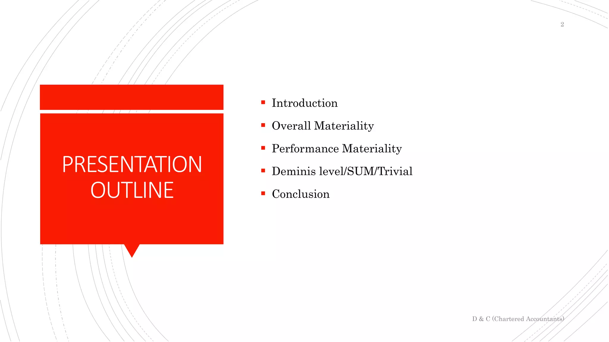 Audit materiality | PPTX