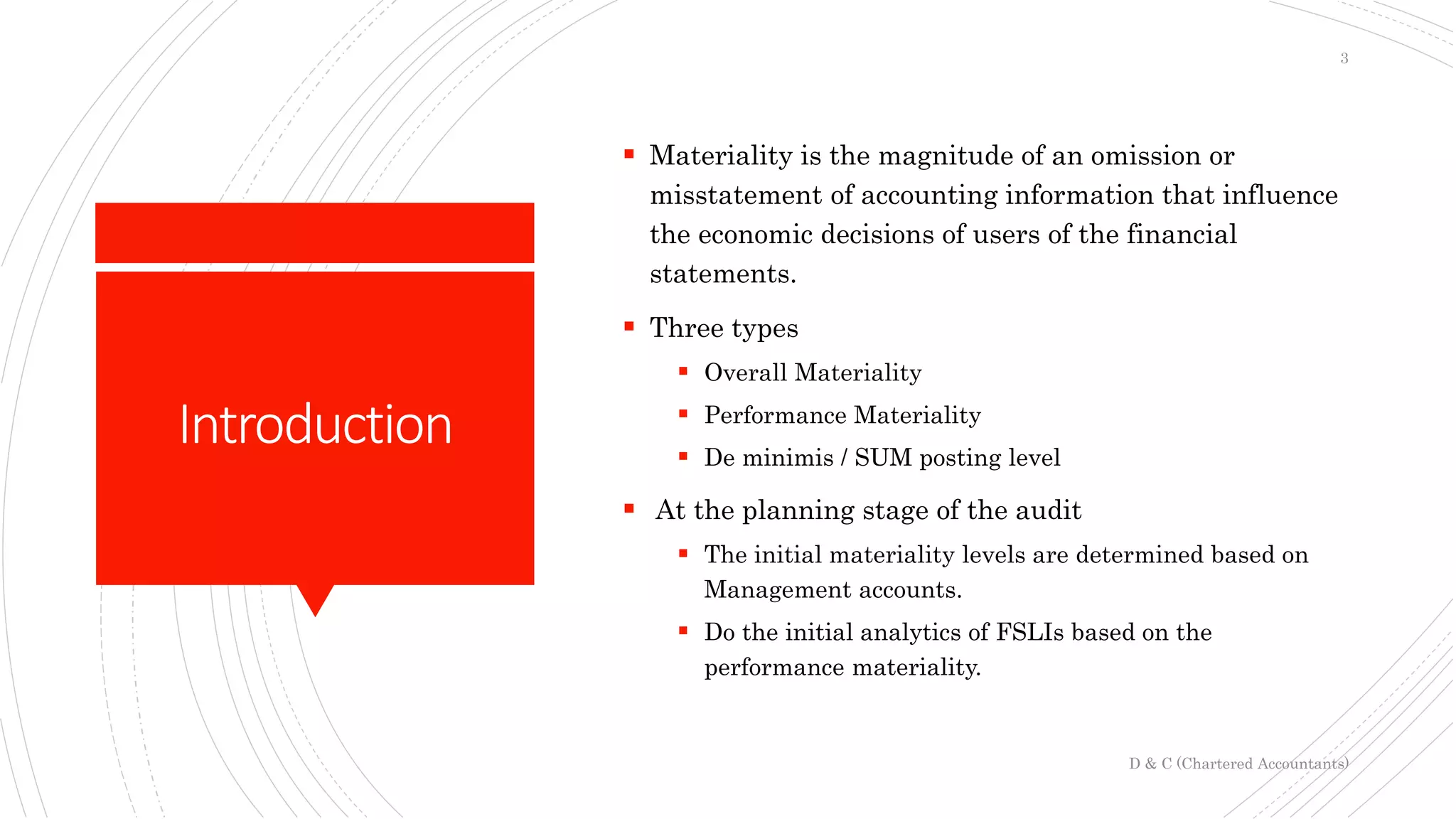 Audit materiality | PPTX