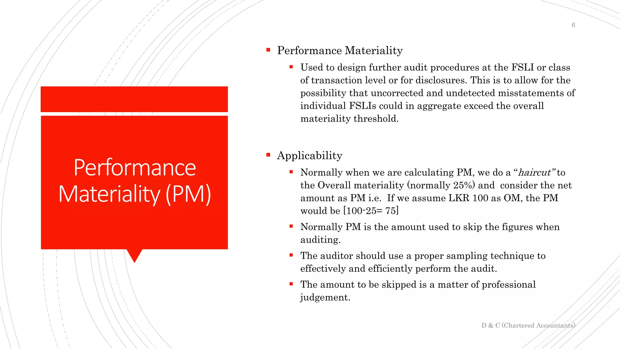 Audit materiality | PPTX