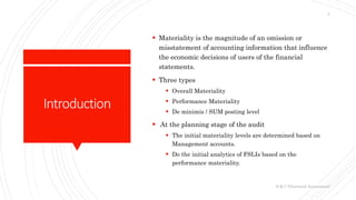 Audit materiality | PPTX