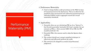 Audit materiality | PPTX