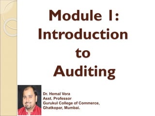 AUDIT MODULE 1 INTRODUCTION.pdf ह hhhhhhhhhhhh | PDF
