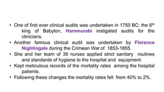 Audit of clinical practice | PPTX
