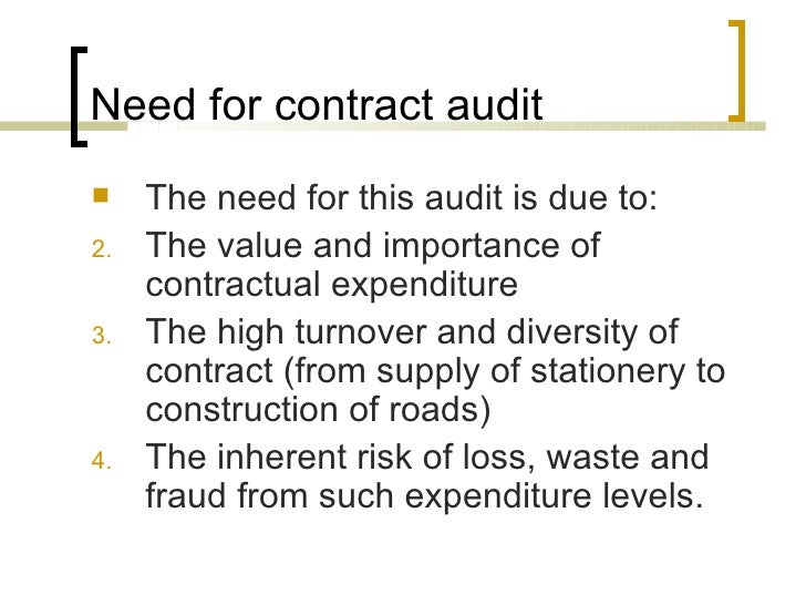 Audit of contracts version 2