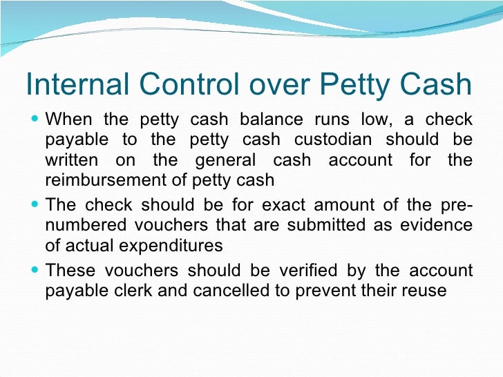 Audit Of Imprest Petty Cash Audit Of Imprest Petty Cash