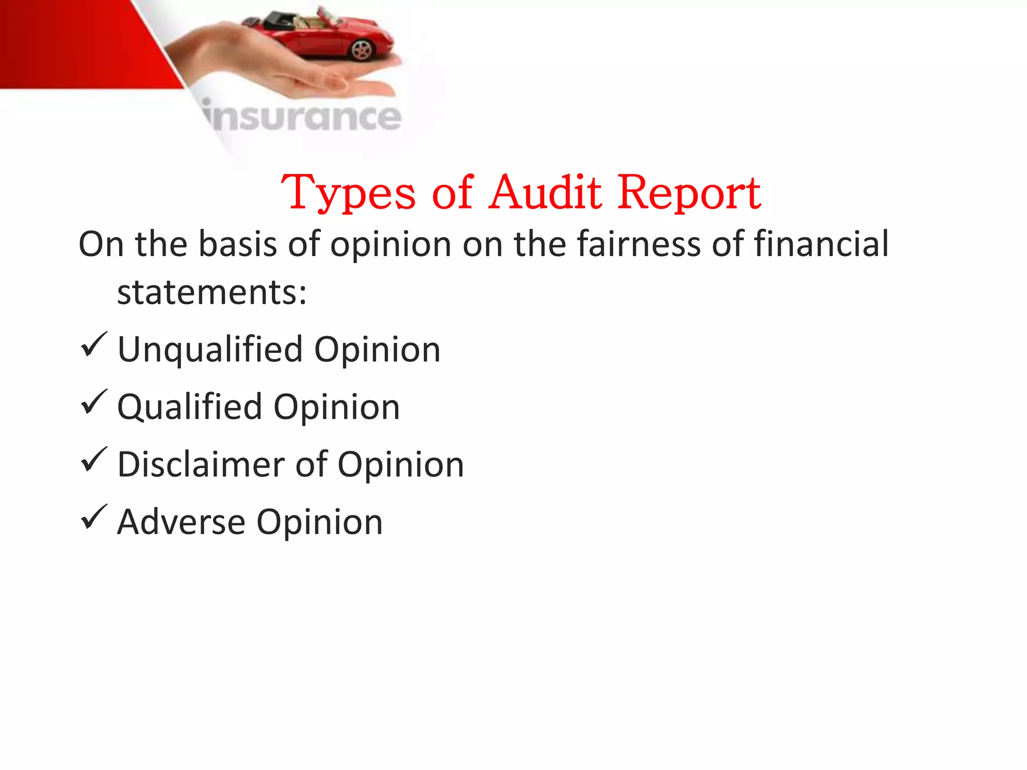 Audit of insurance companies | PPTX