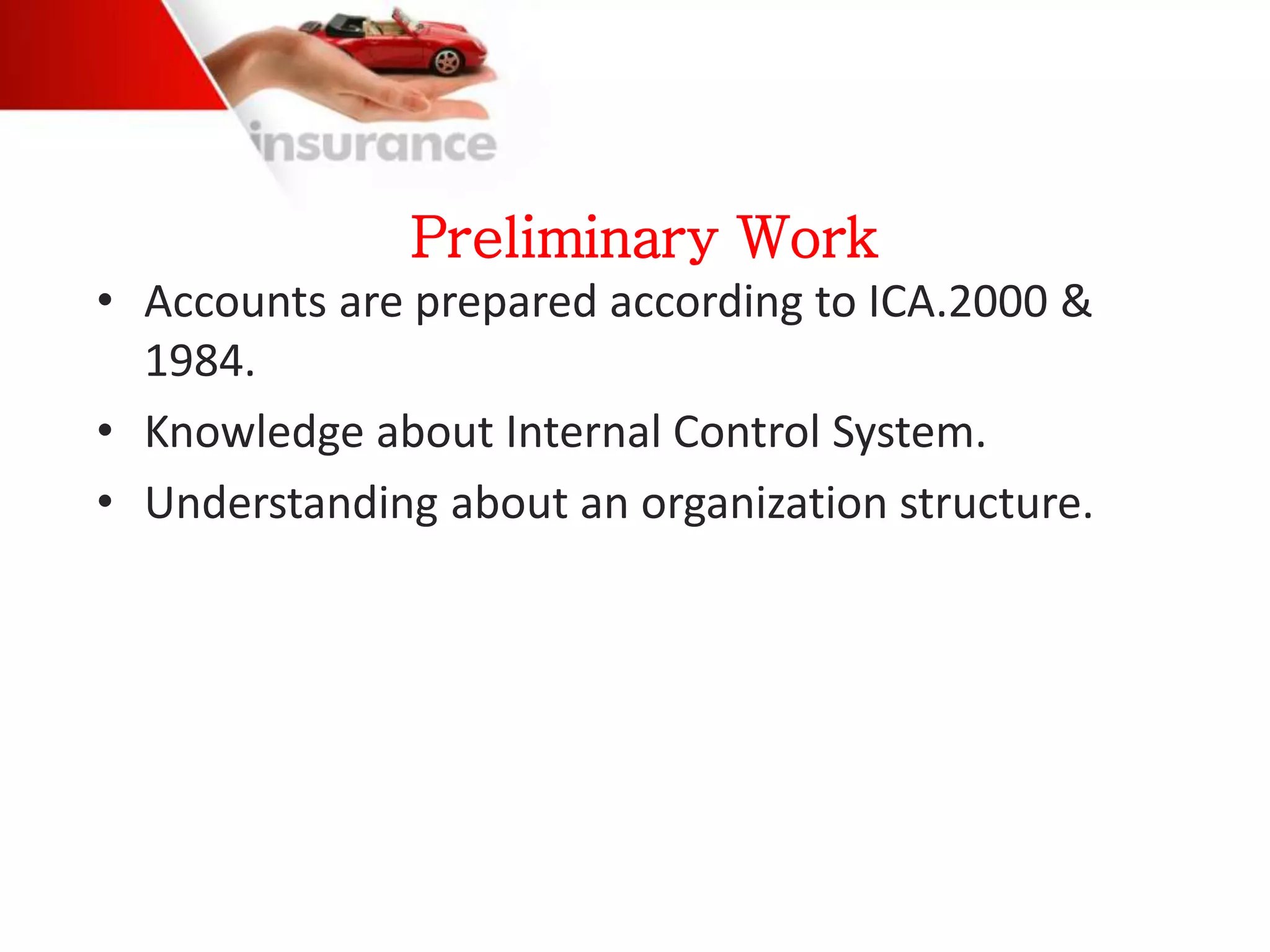 Audit of insurance companies | PPTX