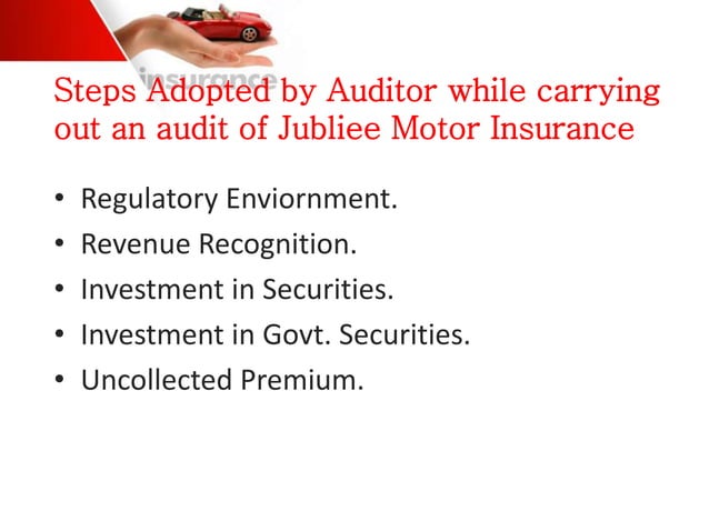 Audit of insurance companies | PPTX