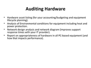 Audit of it infrastructure | PPT