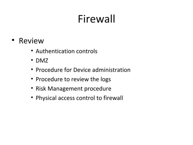 Audit of it infrastructure | PPT
