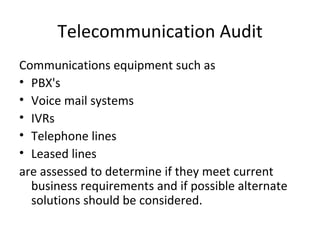 Audit of it infrastructure | PPT