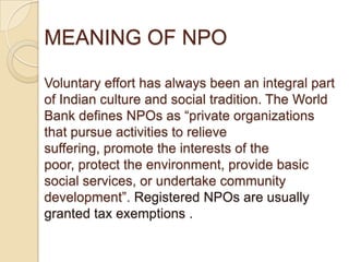 Audit of npo | PPTX