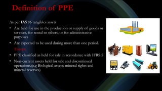Audit of property plant & equipment (PPE) and cash & cash equivalents ...