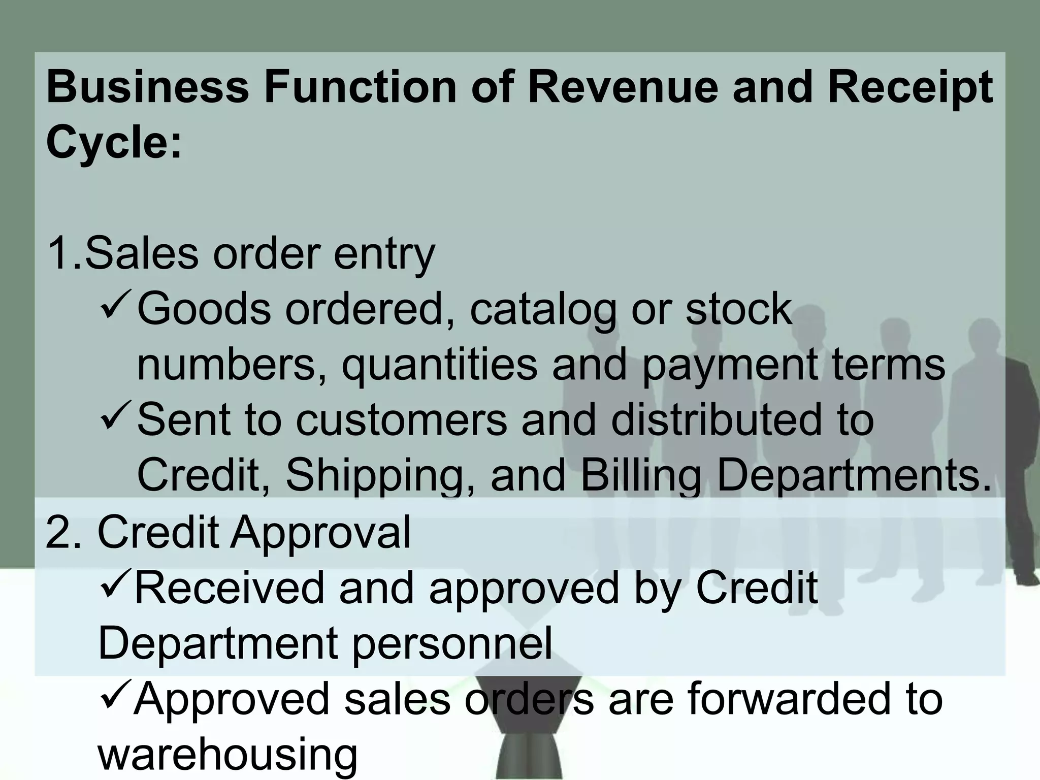 Audit of Revenue and Receipt Cycle | PPTX