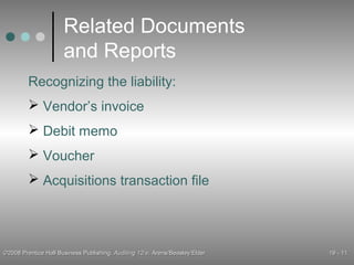 Audit of the acquisition and payment cycle | PPT