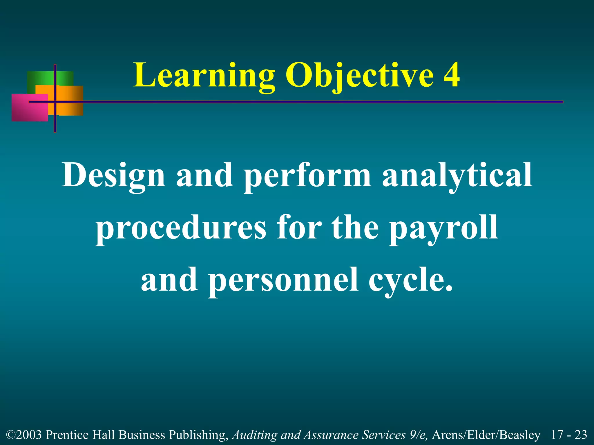 Audit of the payroll and personnel cycle | PPT