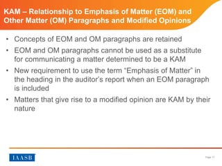 The New Auditor’s Report | PPTX