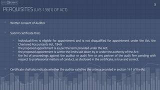 Appointment of Statutory Auditor | PPTX