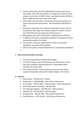 Auditor General Report.docx | Business Accounting & Finance | Business