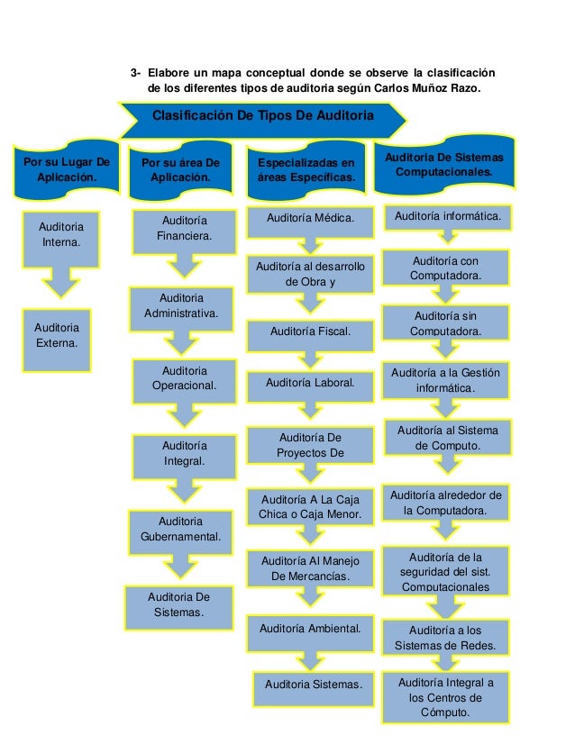 Mapa Conceptual Tipos De Auditoria Inform 225 Tica Software Red De - Riset