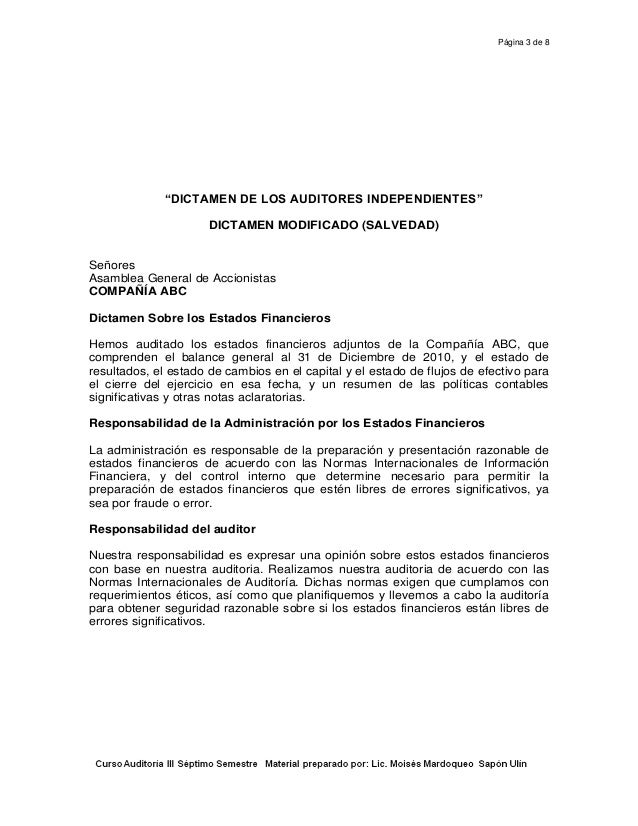 pueblo Guau Trascendencia informe auditoria salvedades nuestra Agencia de viajes Soldado