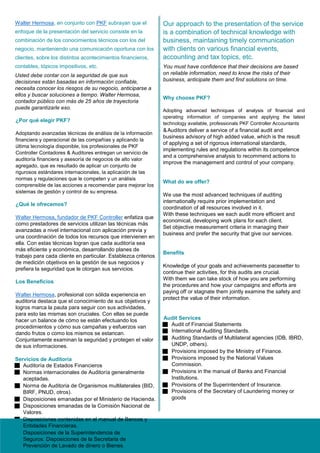 Walter Hermosa y PKF Controller: Auditoria. | PDF