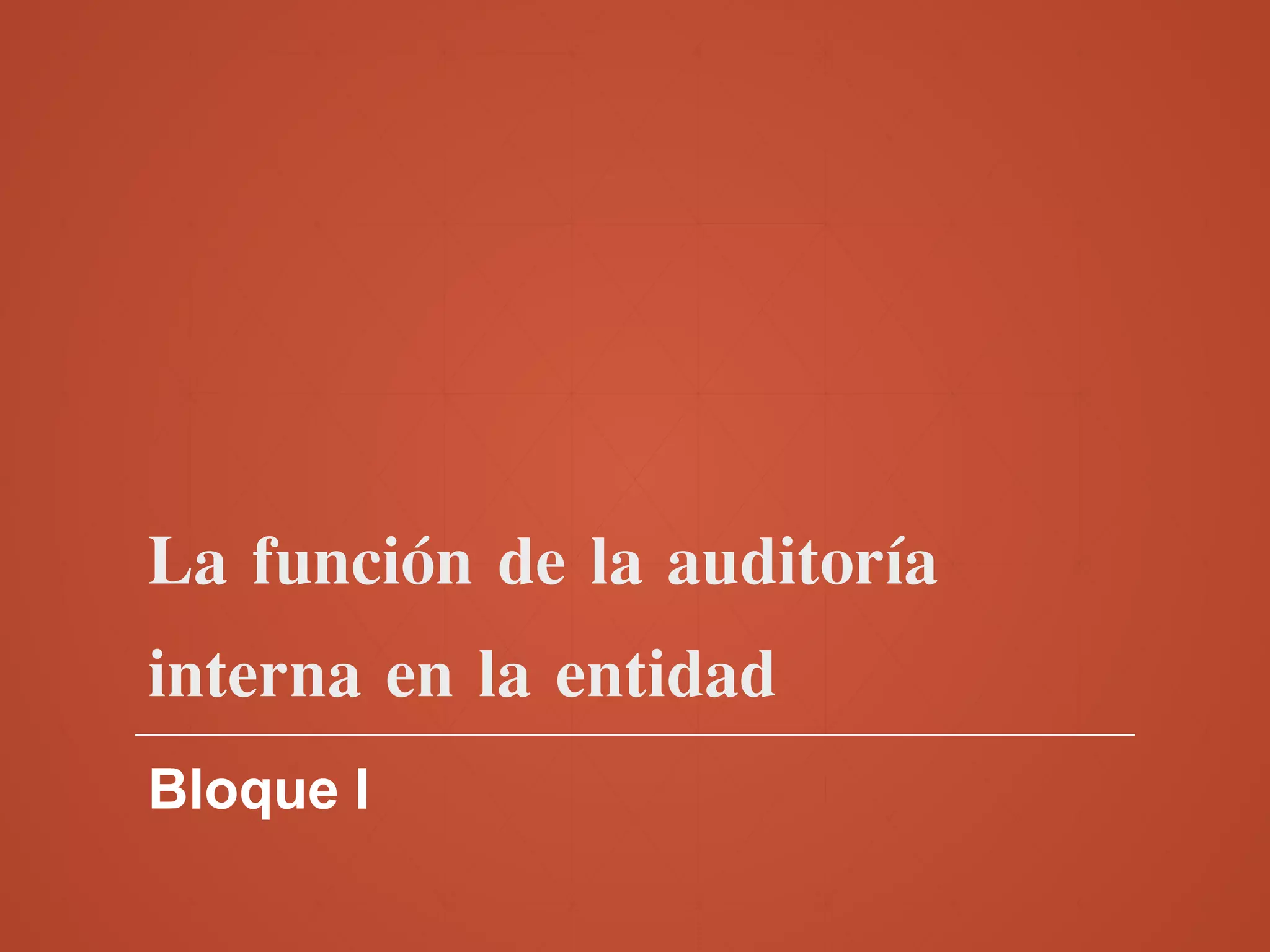 Auditoria Interna y Operacional | PPTX