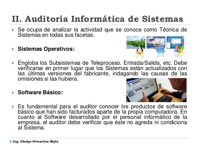 ESTÁNDARES AUDITORIA: Auditoria informatica software
