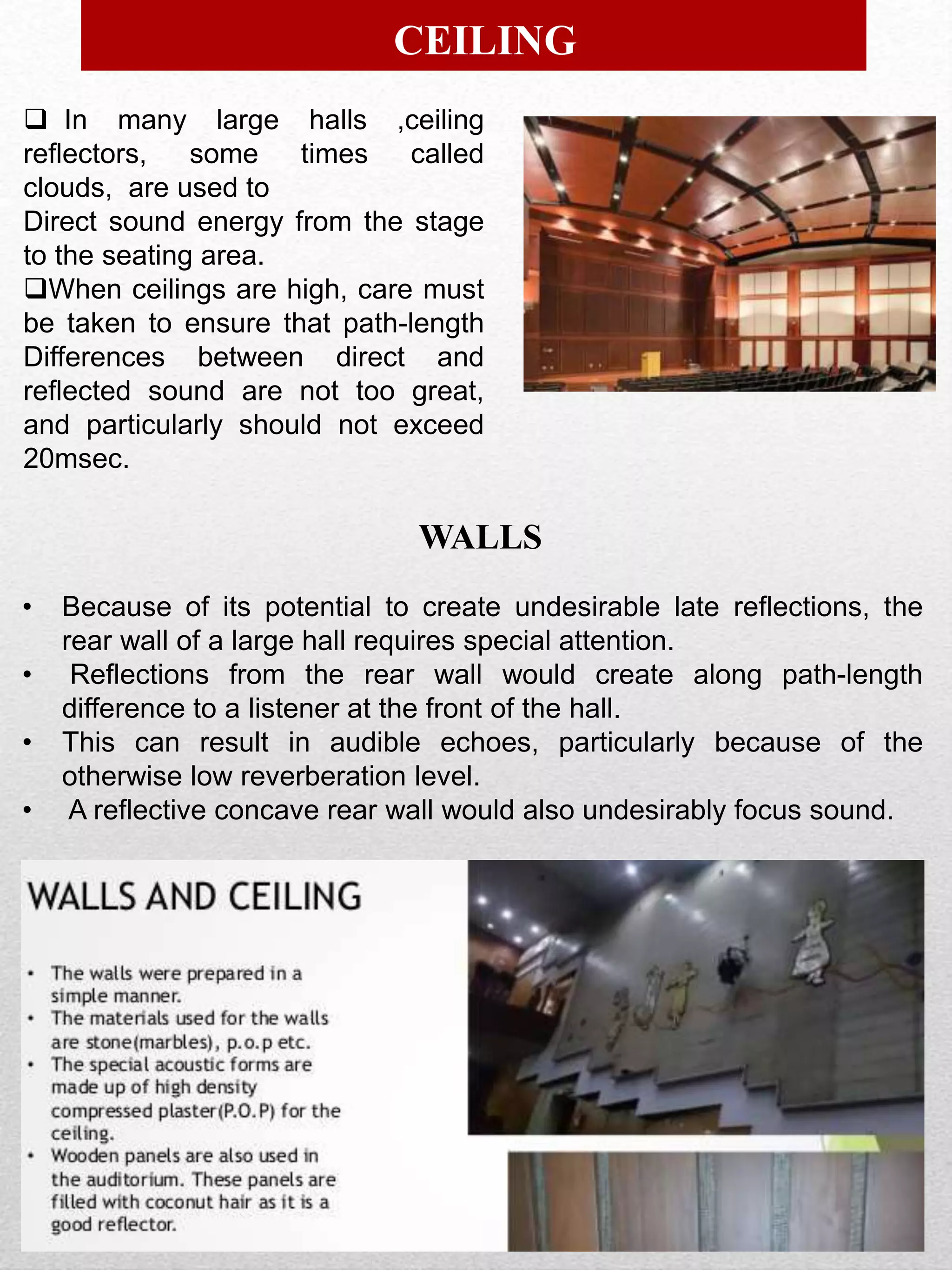 Auditorium ACOUSTICS | PPTX