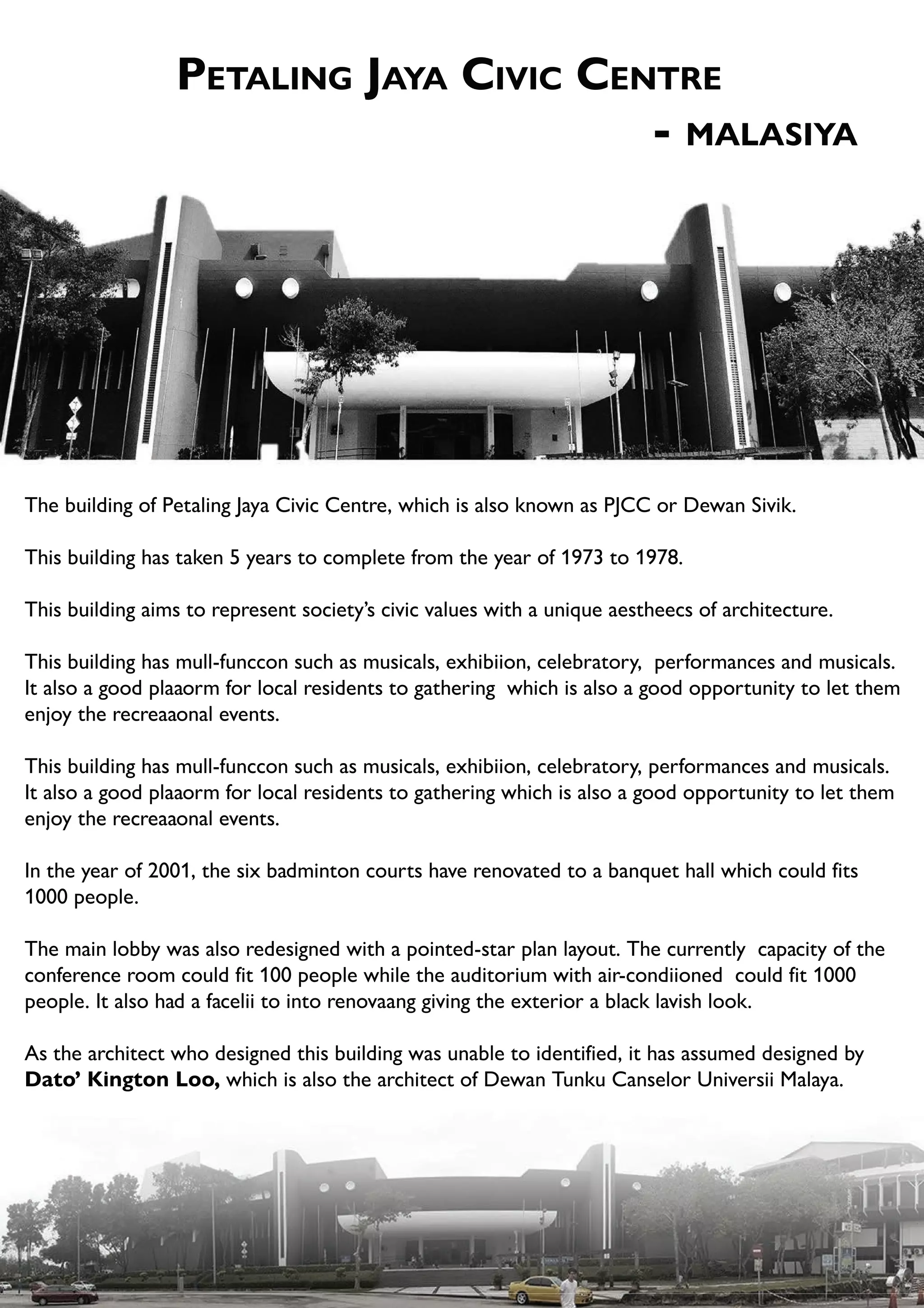 DESKTOP STUDY ON AUDITORIUM[ PETALING JAYA CIVIC CENTRE ] ACOUSTICS ...