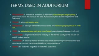 Auditorium design ppt | PPTX