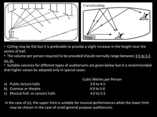 Auditorium Literature Study & Design Considerations | PPTX