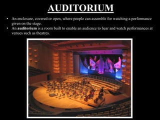 Auditorium Literature Study & Design Considerations | PPTX