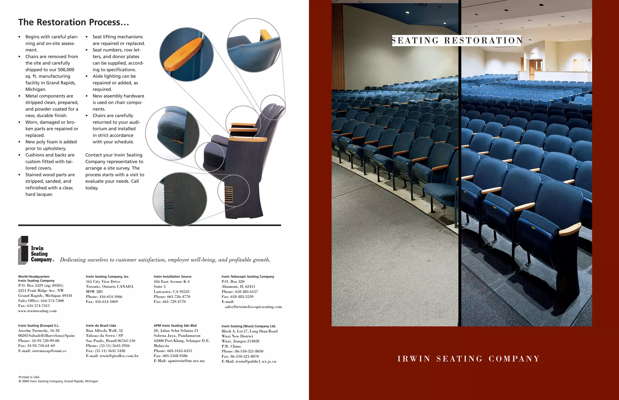 Auditorium Seating Restoration (Metal) | PDF