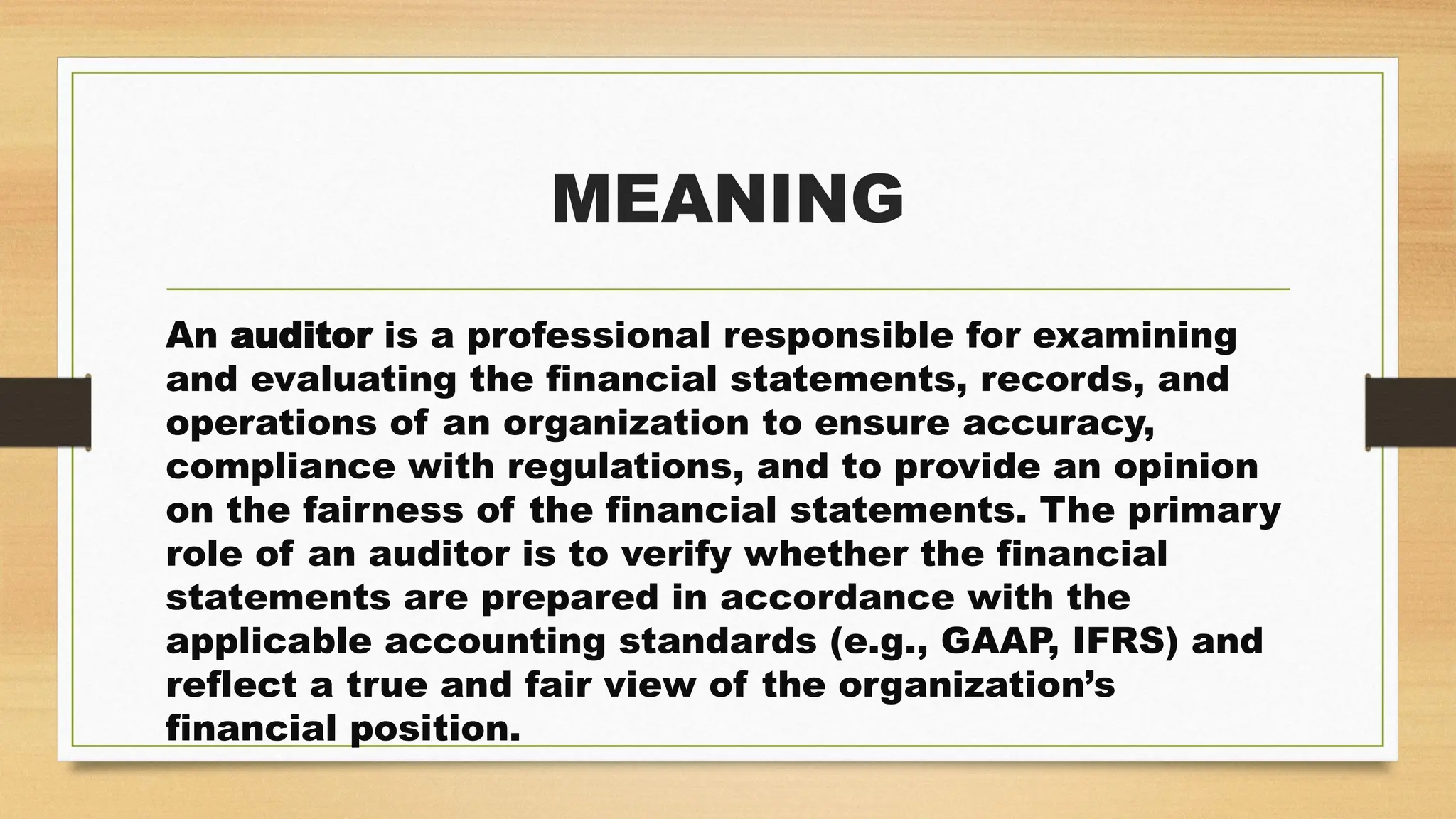 AUDITOR QUALITIES-Analytical skill,Critical thinking | PPTX