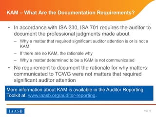 Slide Presentation in Support of the IAASB’s New and Revised Auditor ...