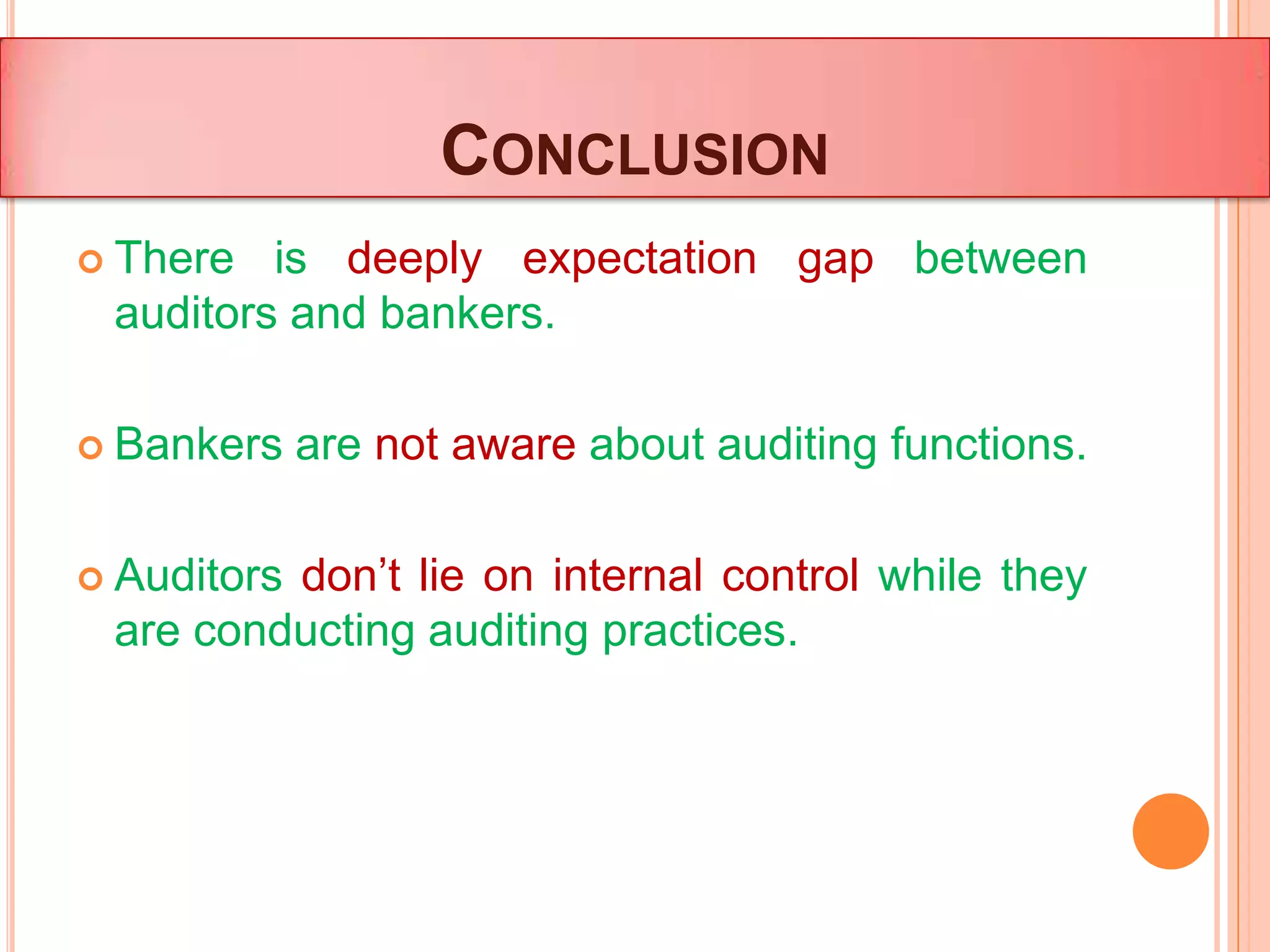 Auditor responsibility and expectation gap | PPT