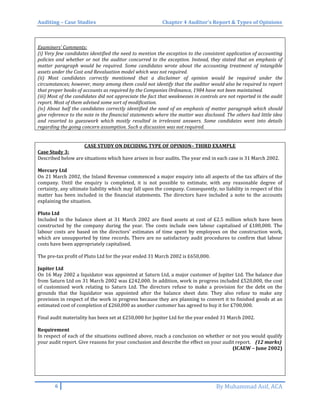 AUDITOR'S REPORT AND TYPES OF OPINIONS | PDF
