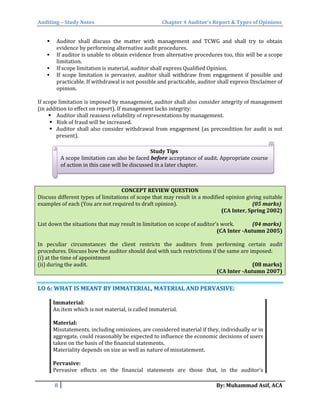 AUDITOR'S REPORT AND TYPES OF OPINIONS | PDF | Business Accounting ...
