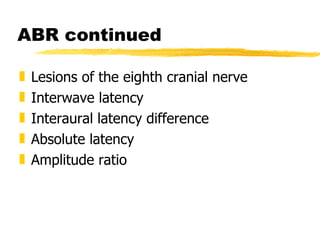 Auditory assess 200003 | PPT