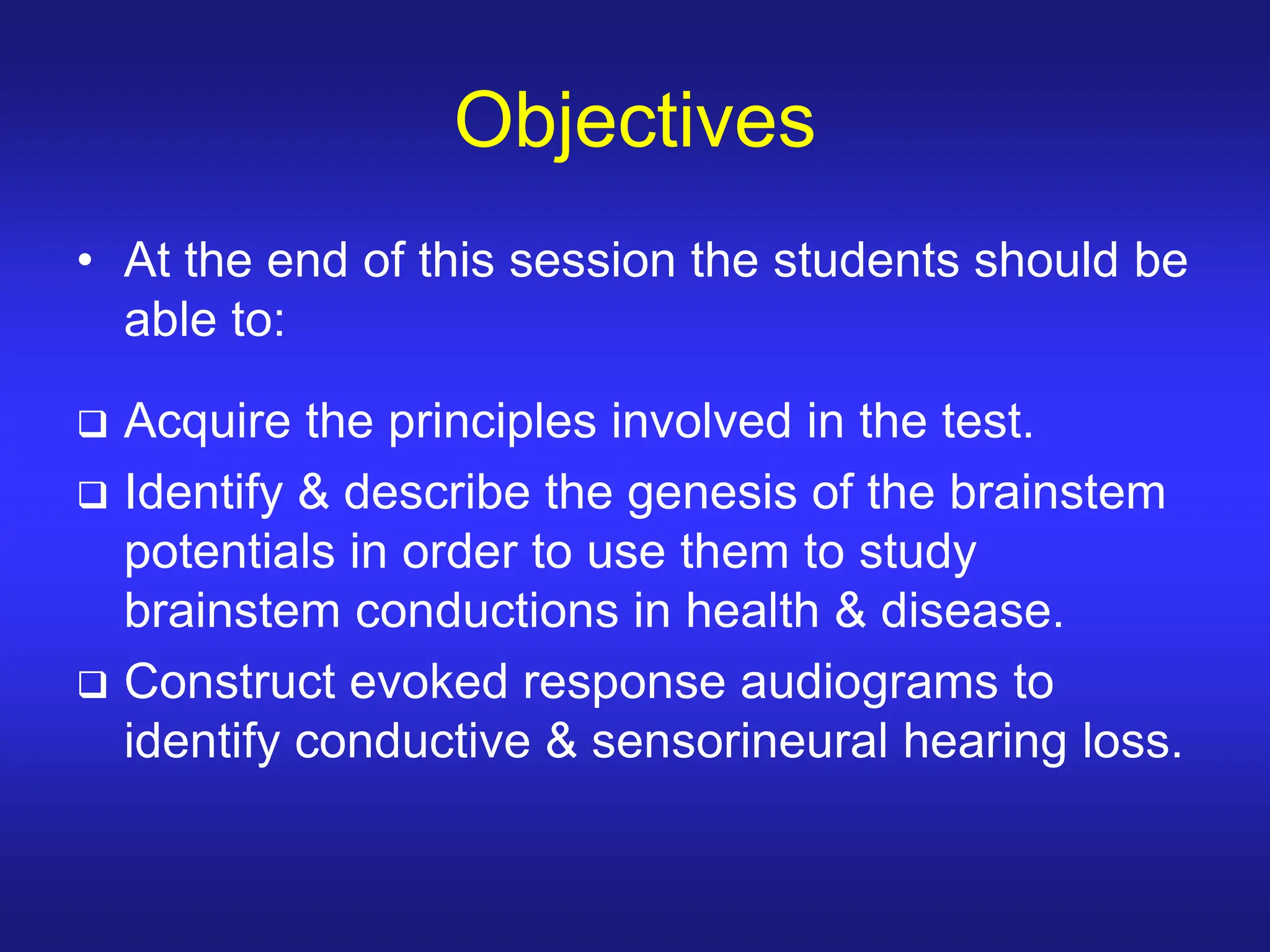 AUDITORY BRAINSTEM EVOKED RESPONSE (ABR).ppt