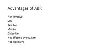 Auditory brainstem response | PPTX