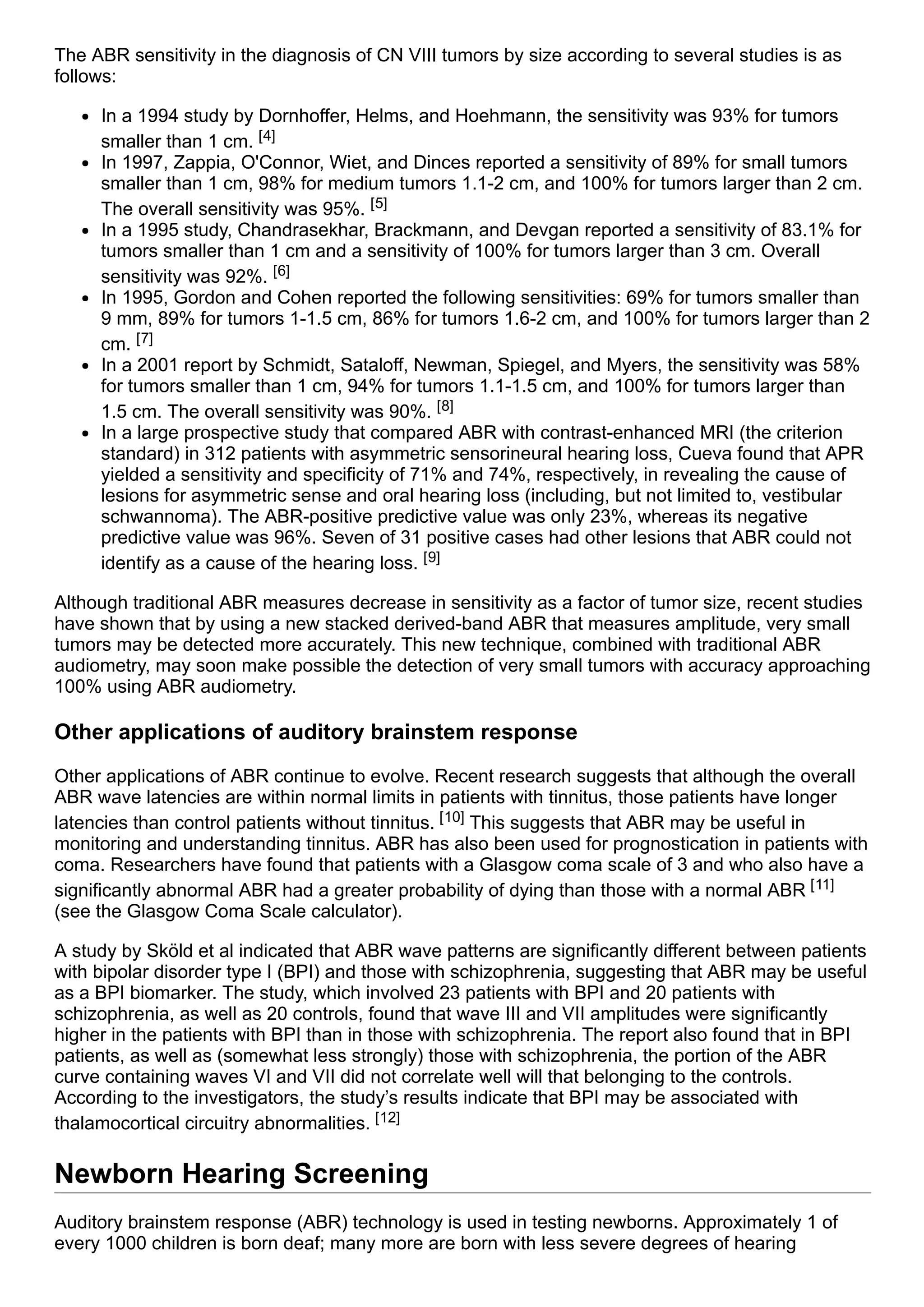 Auditory brainstem response audiometry overview, physiology ...
