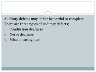 AUDITORY DEFECTS In HUMAN PHYSIOLOGY.pptx