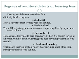 AUDITORY DEFECTS In HUMAN PHYSIOLOGY.pptx