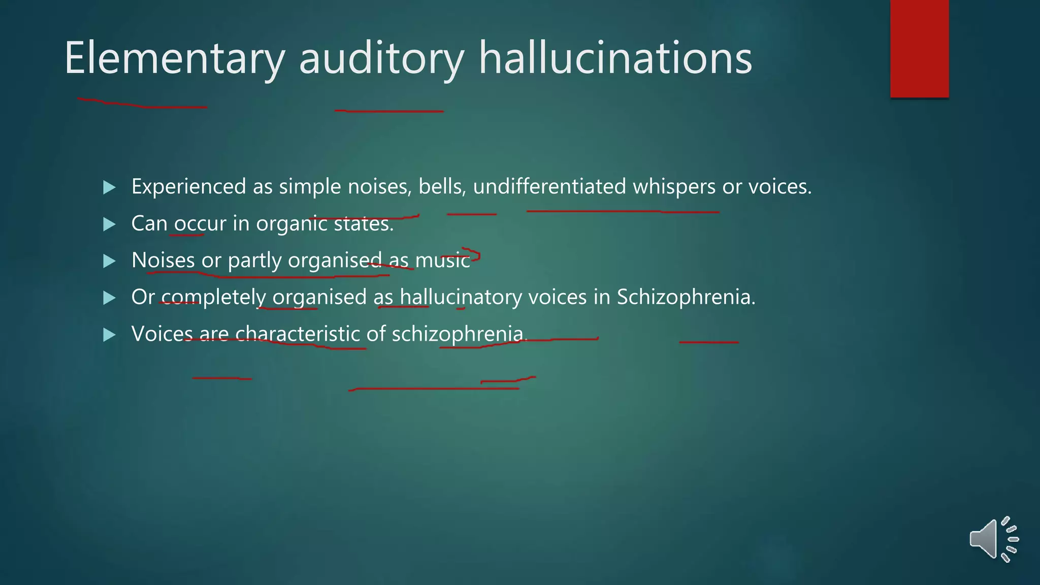 Auditory hallucinations | PPTX
