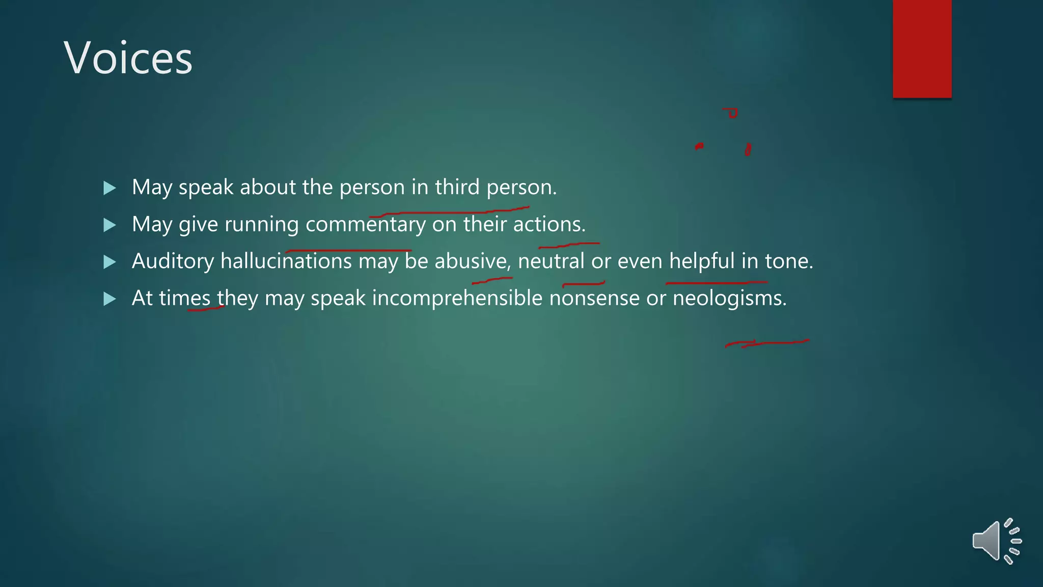 Auditory hallucinations | PPTX | Brain and Nervous System Disorders ...