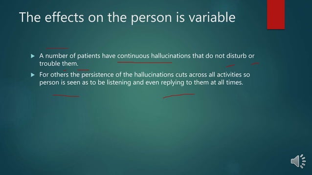 Auditory hallucinations | PPTX | Brain and Nervous System Disorders ...