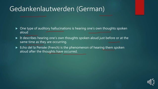 Auditory hallucinations | PPTX | Brain and Nervous System Disorders ...