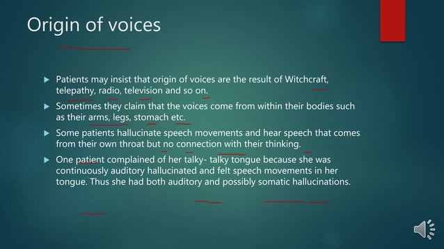 Auditory hallucinations | PPTX | Brain and Nervous System Disorders ...
